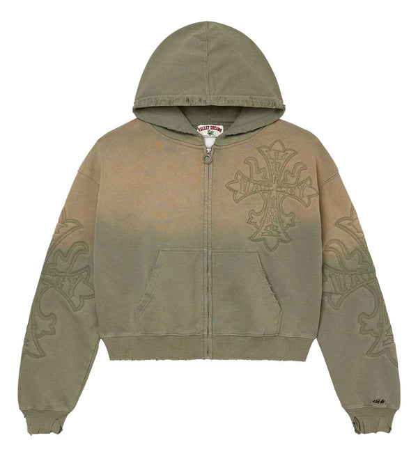 Vale Forever Carver Zip Up Hoodie Mystikal Green – Restock AR